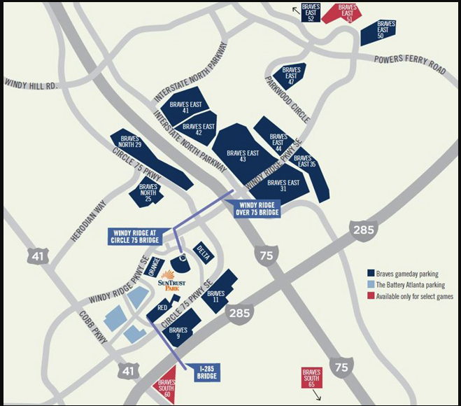 Atlanta Braves Parking Options | Our Atlanta Braves